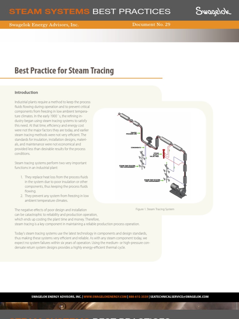 Best Practices - No.29 Steam Tracing | PDF | Heat Transfer | Steam