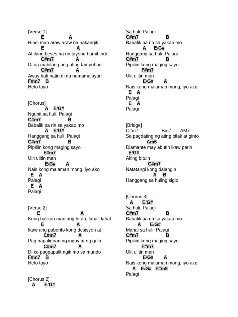 Palagi | PDF