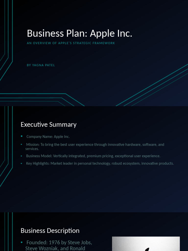 Business Plan of Apple | PDF | Apple Inc. | I Phone
