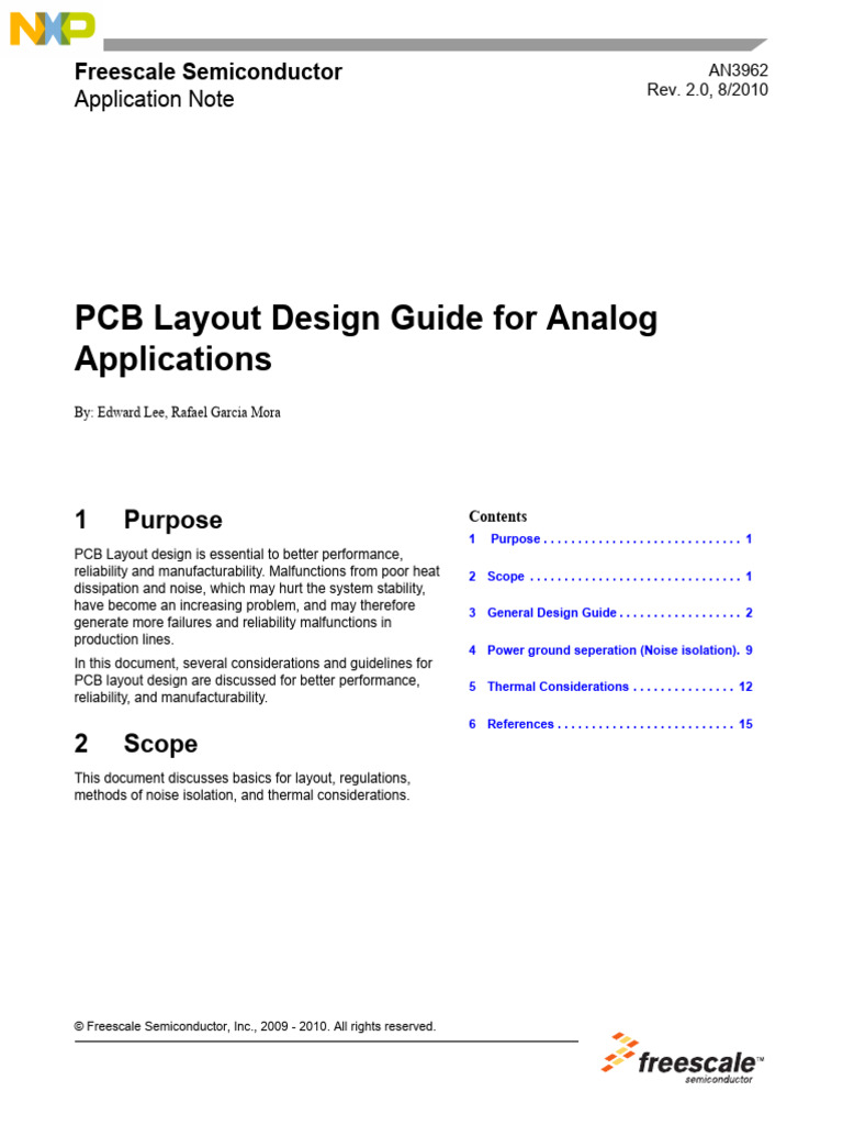 PCB Layout Design Guide For Analog | PDF | Insulator (Electricity ...
