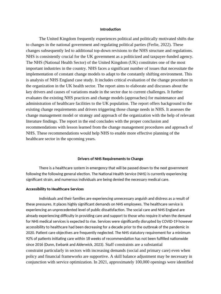 NHS England | PDF | National Health Service | Health Care