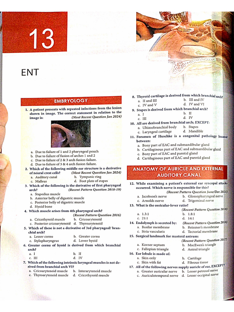 FMGE Solutions Latest 9th Ed (ENT) 1 Nitesh's Ipad | PDF