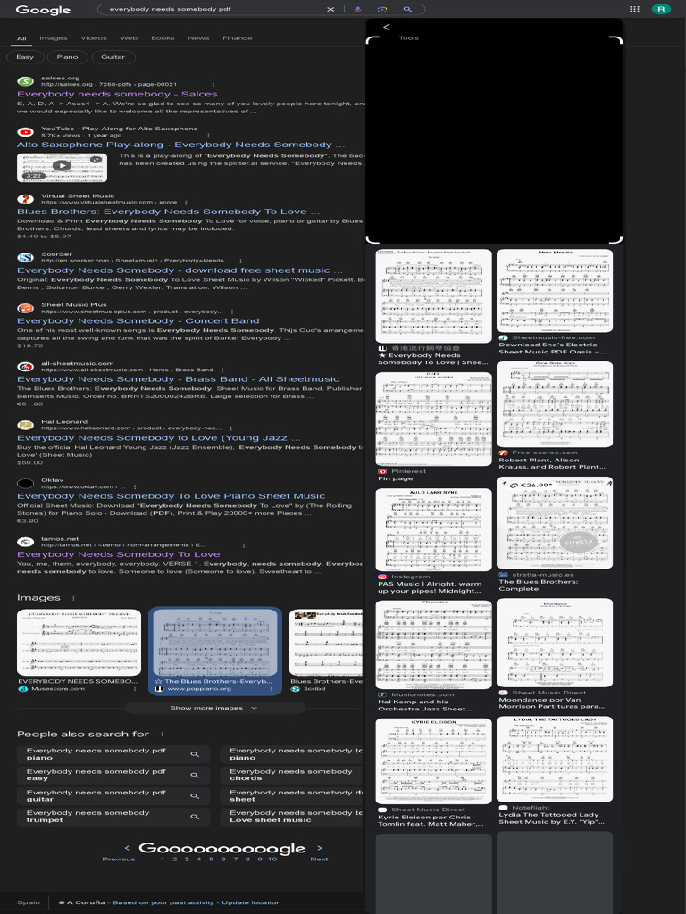 Everybody Needs Somebody PDF - Google Search | PDF | Sheet Music | African American Music