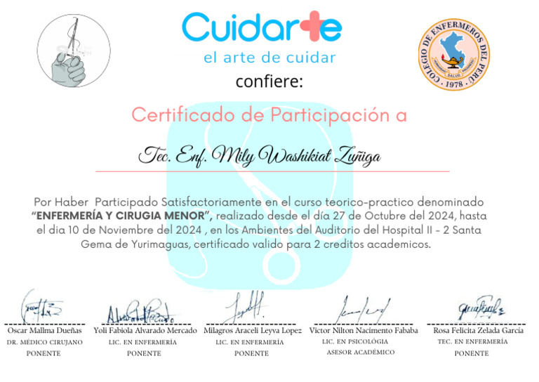 Tec. Enf. Mily Washikiat Zuñiga | PDF