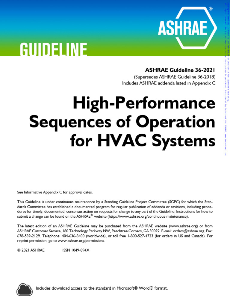 ASHRAE Guideline 36-2021-D-86870 | PDF | Ventilation (Architecture ...