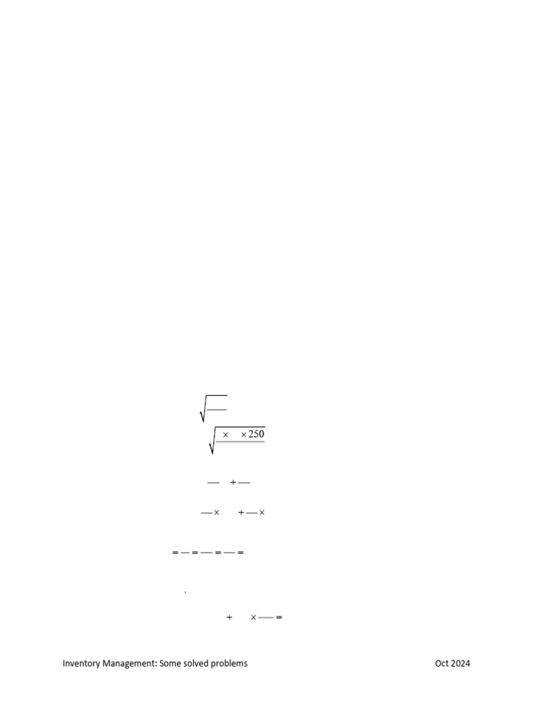 10. Some Worked Out Problems in Inventory | PDF | Business Economics | Management Accounting