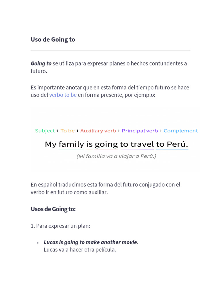 Uso de Going To 5 | PDF