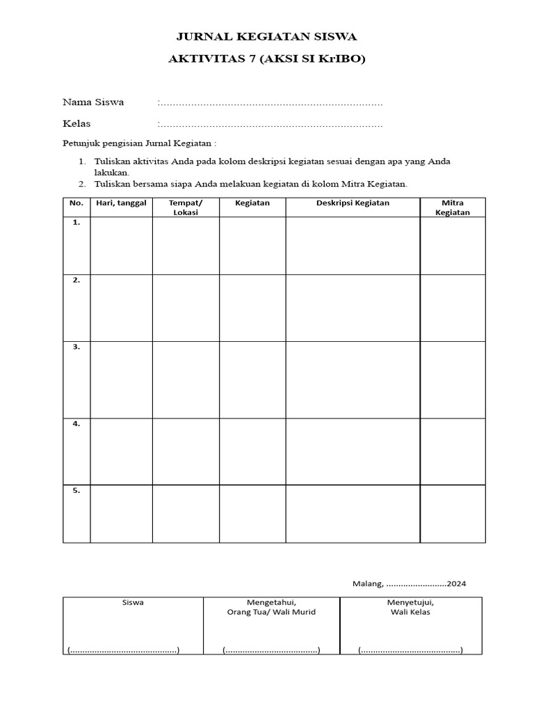Penilaian Dan Jurnal Siswa | PDF