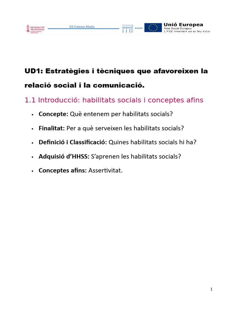 HHSS y Conceptos | PDF