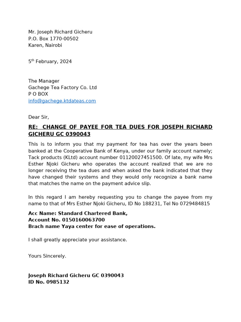 Gachege Tea Factory | PDF