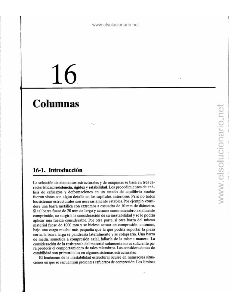 Unidad VI - Pandeo - Egor E Popov - 2da Ed | PDF
