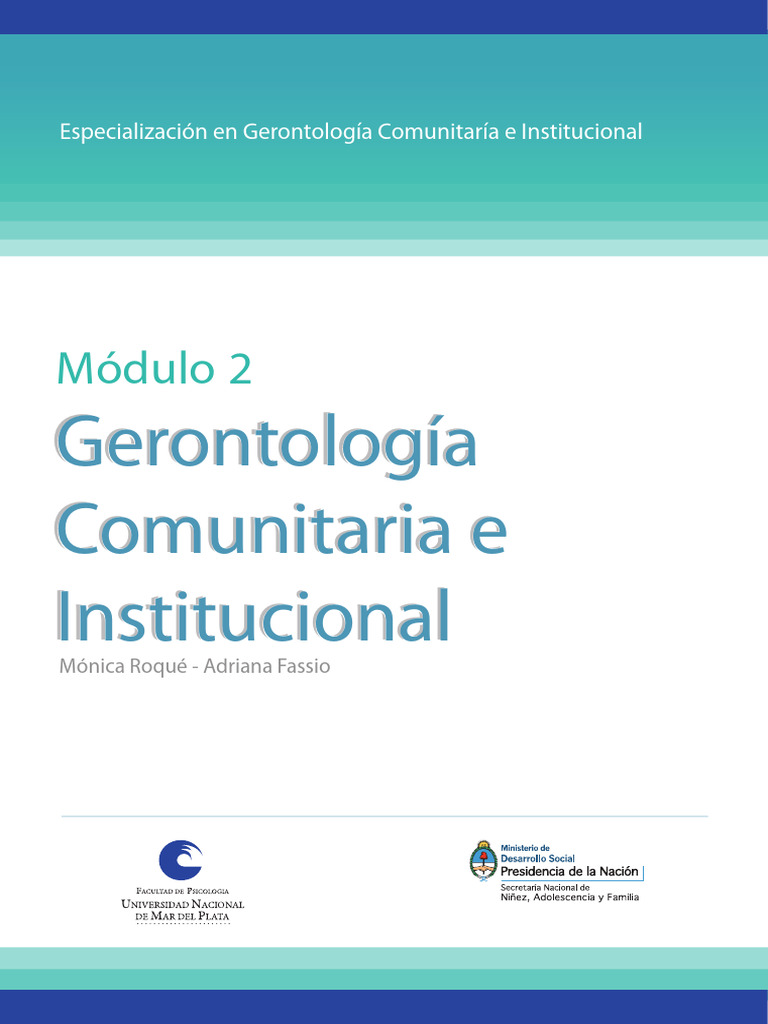 Gerontolog A Comunitaria Modulo 21 | PDF | Gerontología | Vejez
