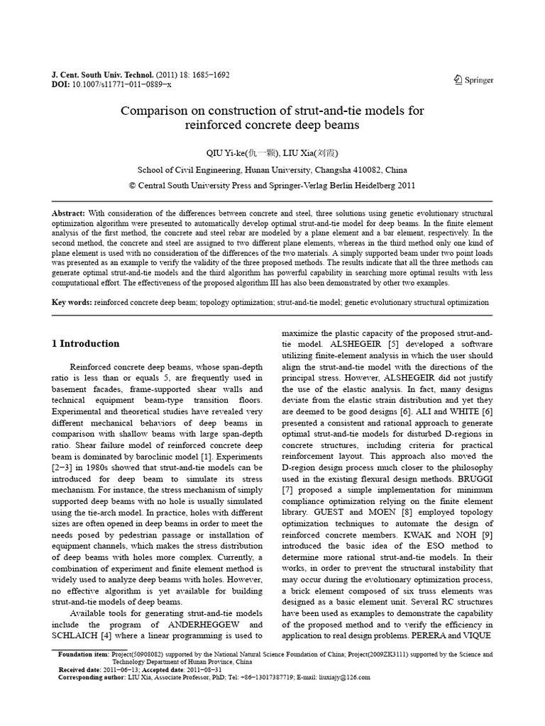 Comparison On Construction of Strut-And-Tie Models For Reinforced ...