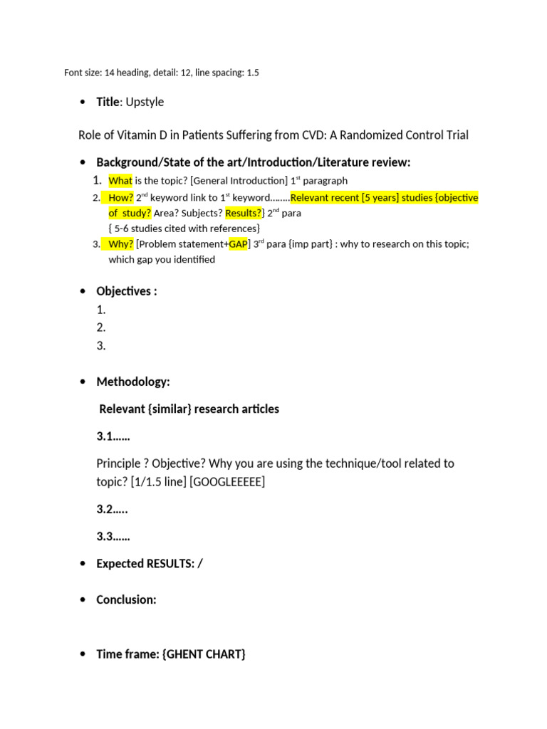 Research Proposal Structure | PDF