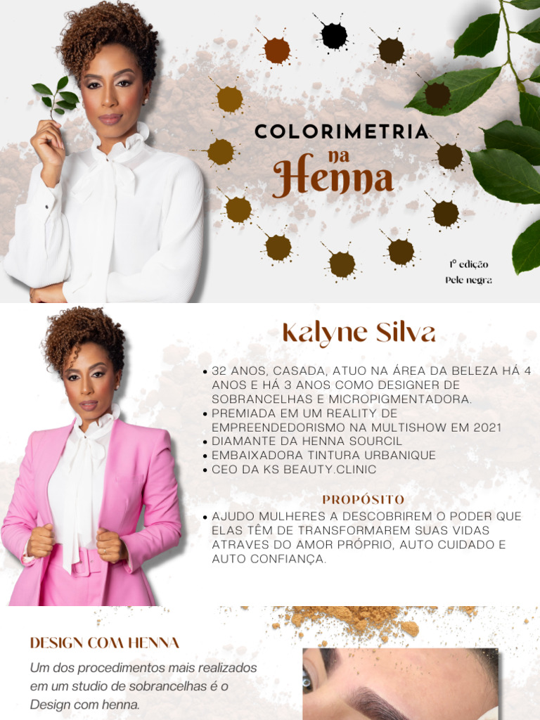 Colorimetria+Na+Henna+ ++Kalyne+Silva+ | PDF | Cor | Vermelho