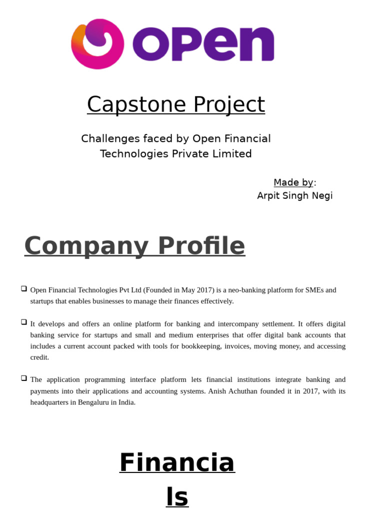 Capstone Project Final | PDF | Startup Company | Small Business ...