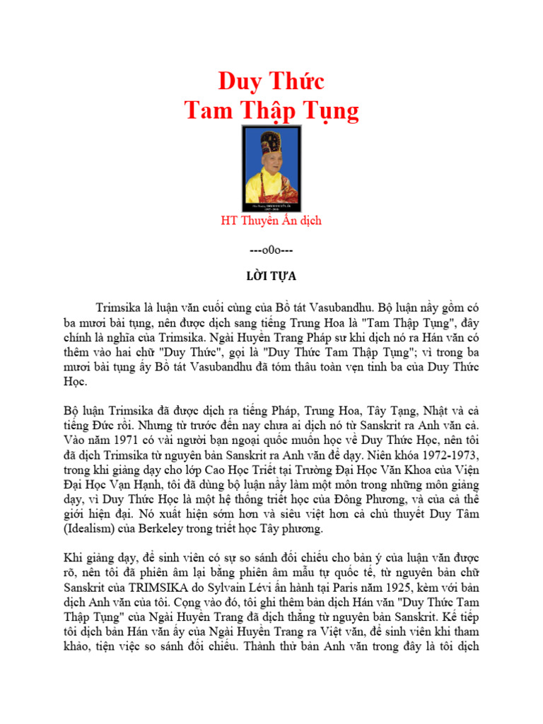 Duy Thuc Tam Thap Tung HT Huyen An Dich | PDF