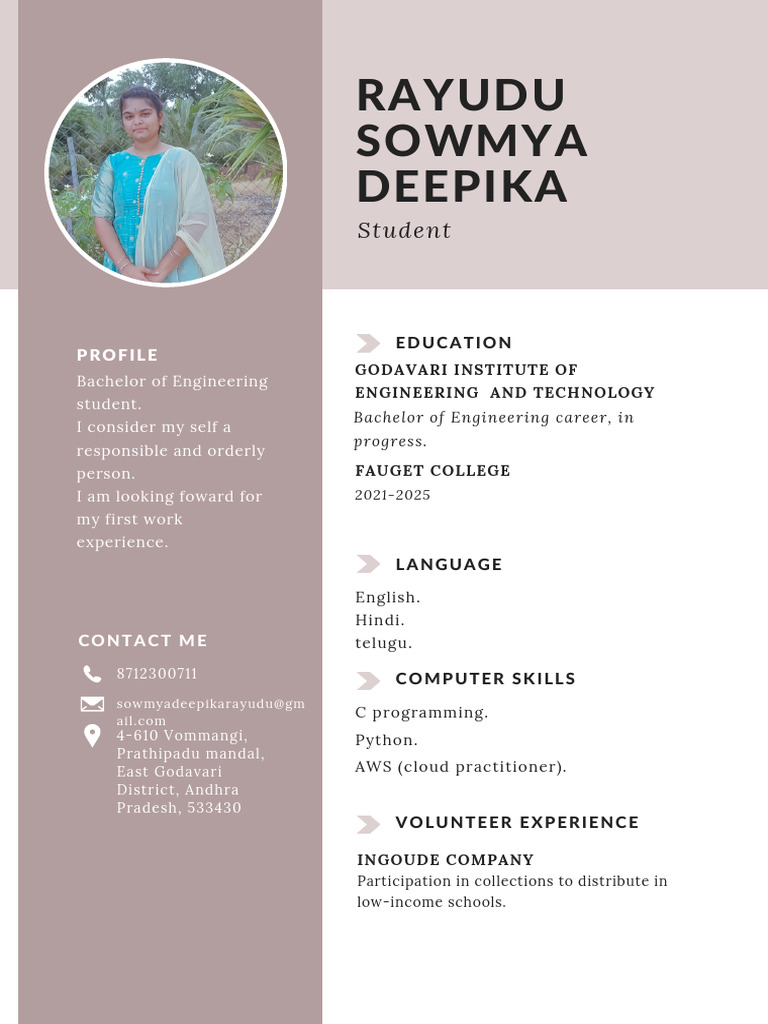 Sowmya Resume | PDF