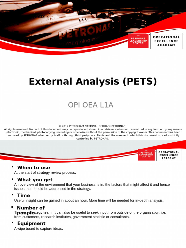 External Analysis (PETS) | PDF | Supply Chain | Mergers And Acquisitions