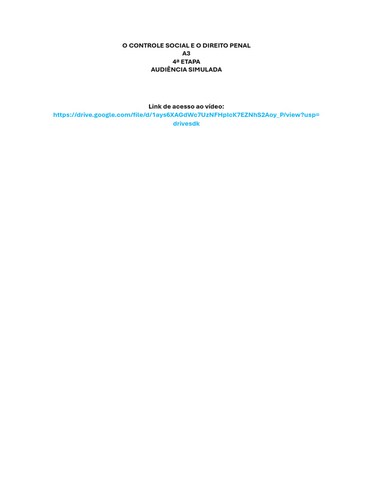 O Controle Social e o Direito Penal | PDF