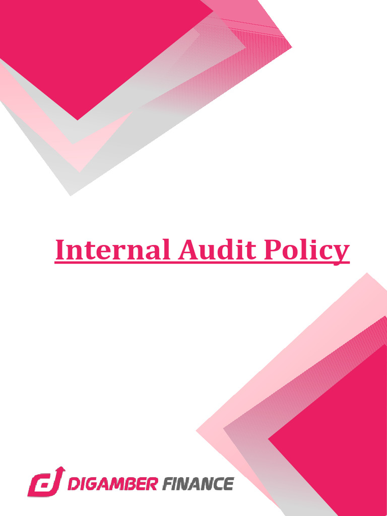 Internal Audit Policy-New23 | PDF | Internal Control | Internal Audit