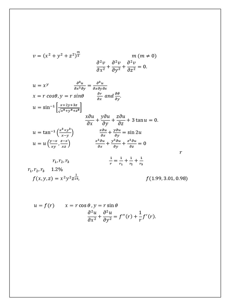 3 Partial Differentiation | PDF