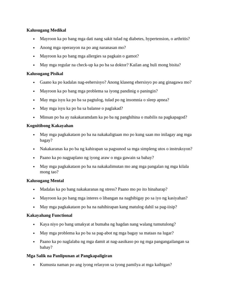 Sets of Questions Coa | PDF