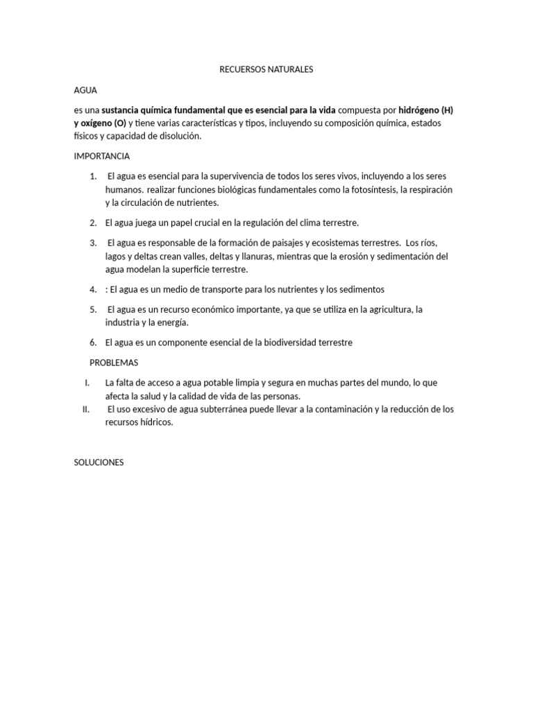 Recuersos Naturales | PDF