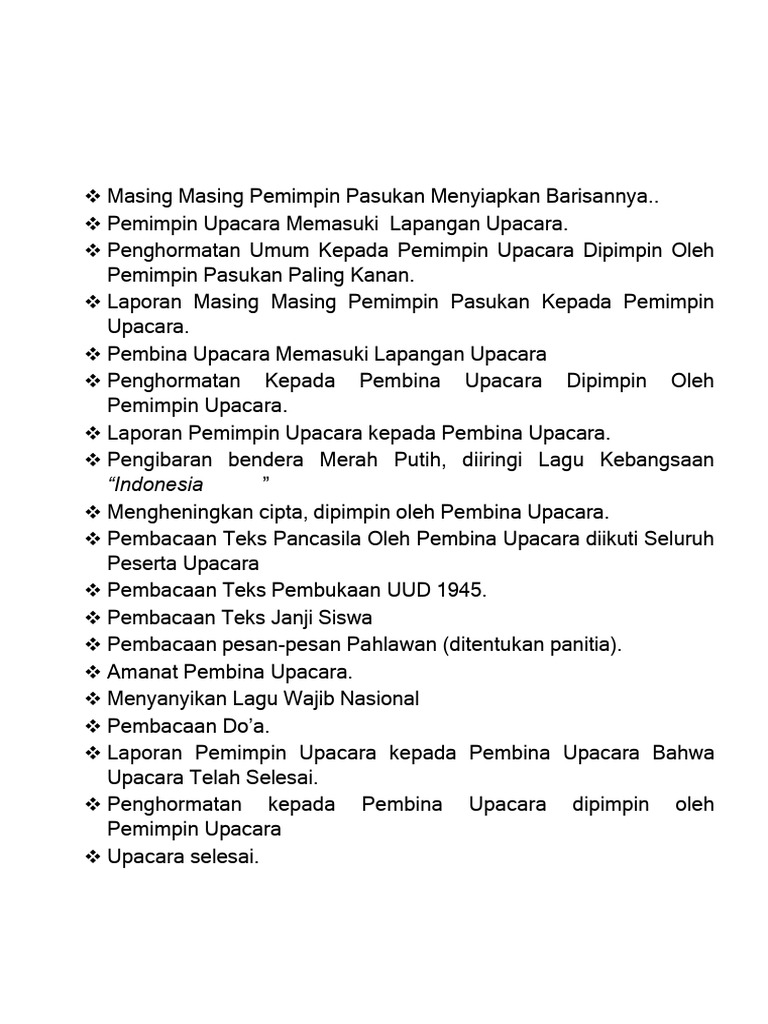 Teks Upacara Hari Pahlawan 2024 | PDF