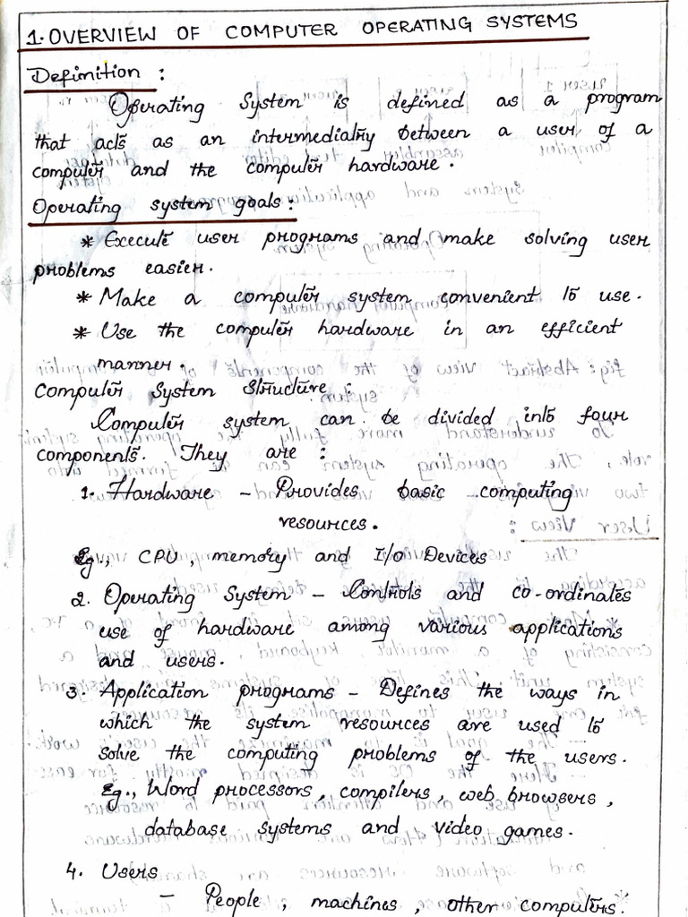 11 Computer System And Operating System Overview Pdf 3935