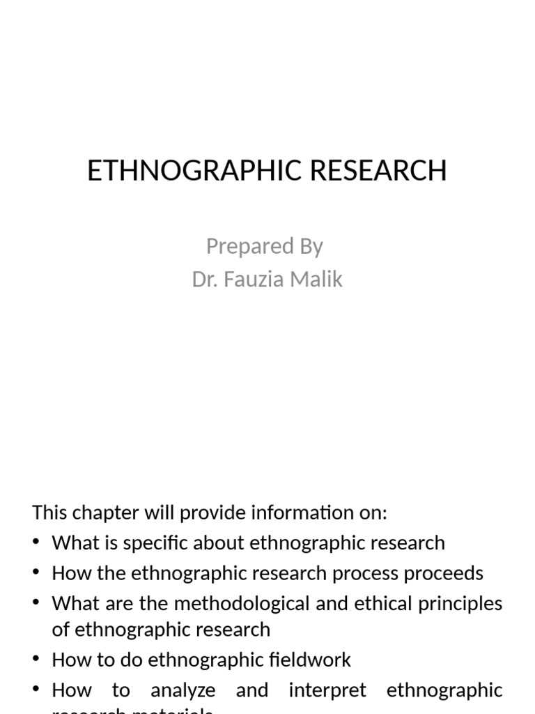 Understanding Ethnographic Research | PDF | Ethnography | Liberal Arts ...
