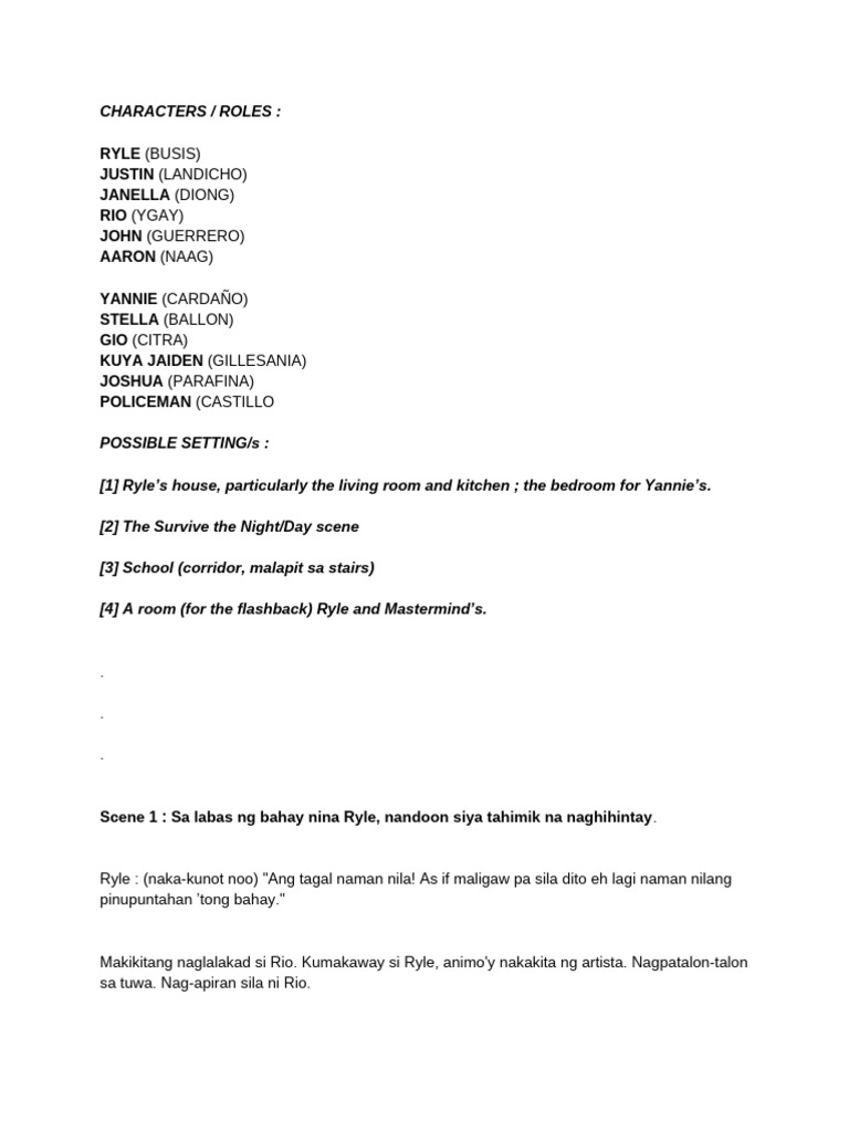 Ongoing Script | PDF