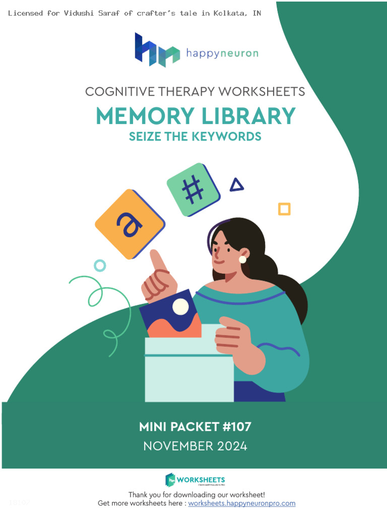 Mini Packet #107 | PDF | Executive Functions | Memory