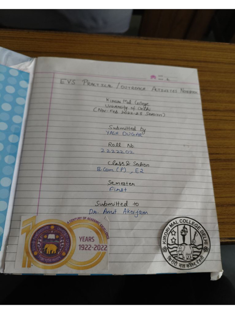 EVS Practical Format | PDF