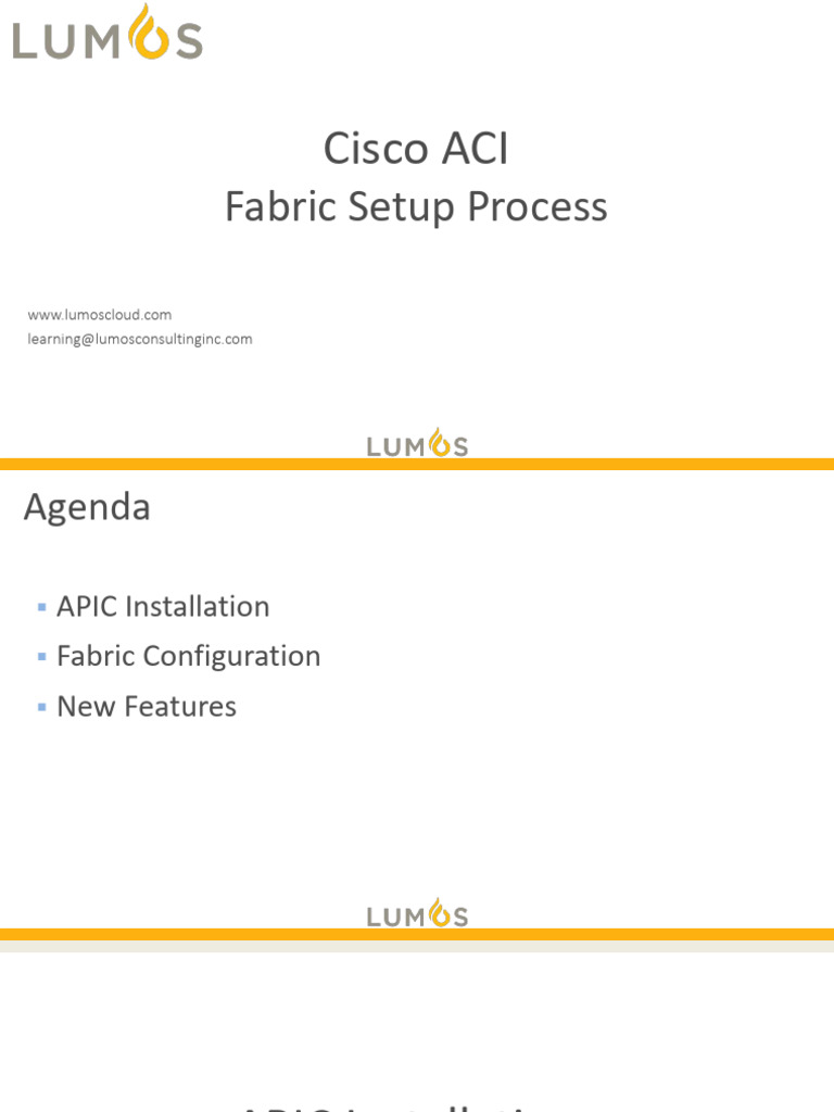 M04 - Fabric Setup Process | PDF | Network Switch | Command Line Interface