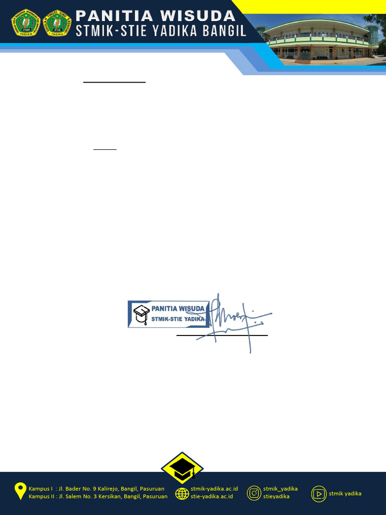 Undangan Wisuda Ke-18 Tahun 2021.wisudawan | PDF