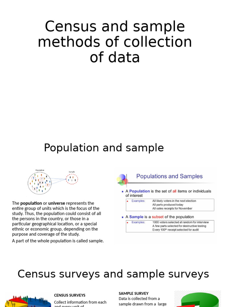 Chapter 3 - Census and Sample Method | PDF | Sampling (Statistics) | Stratified Sampling