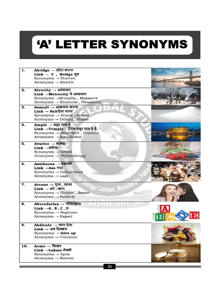 A Letter Class Sheet | PDF