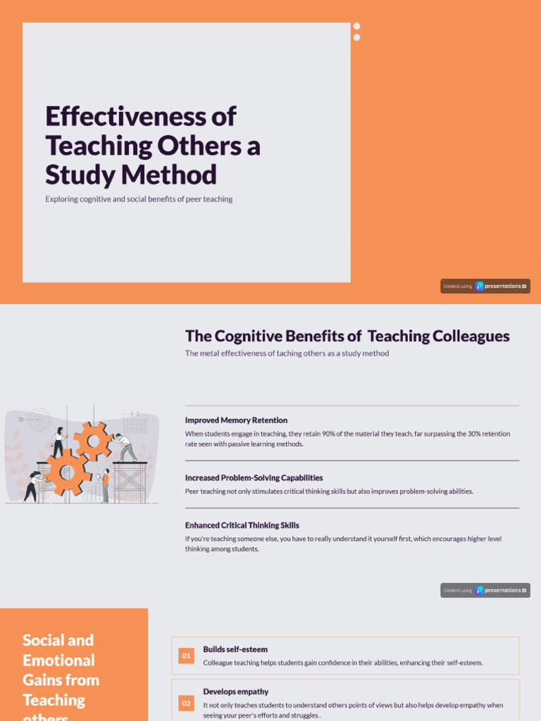 Teaching Others As A Study Method | PDF