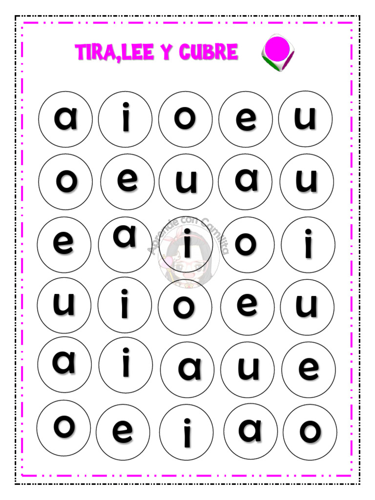 TRAZO de VOCALES Aprende Con Camilita | PDF