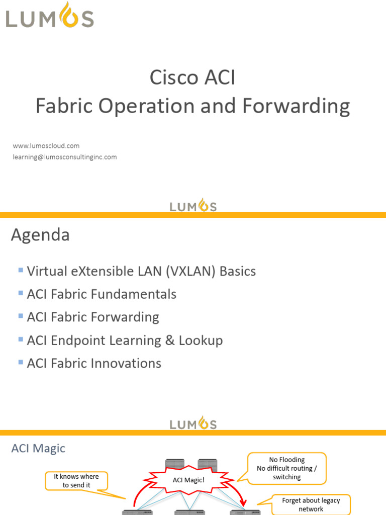 Cisco ACI & VXLAN Fabric Guide | PDF | Computer Network | Internet ...