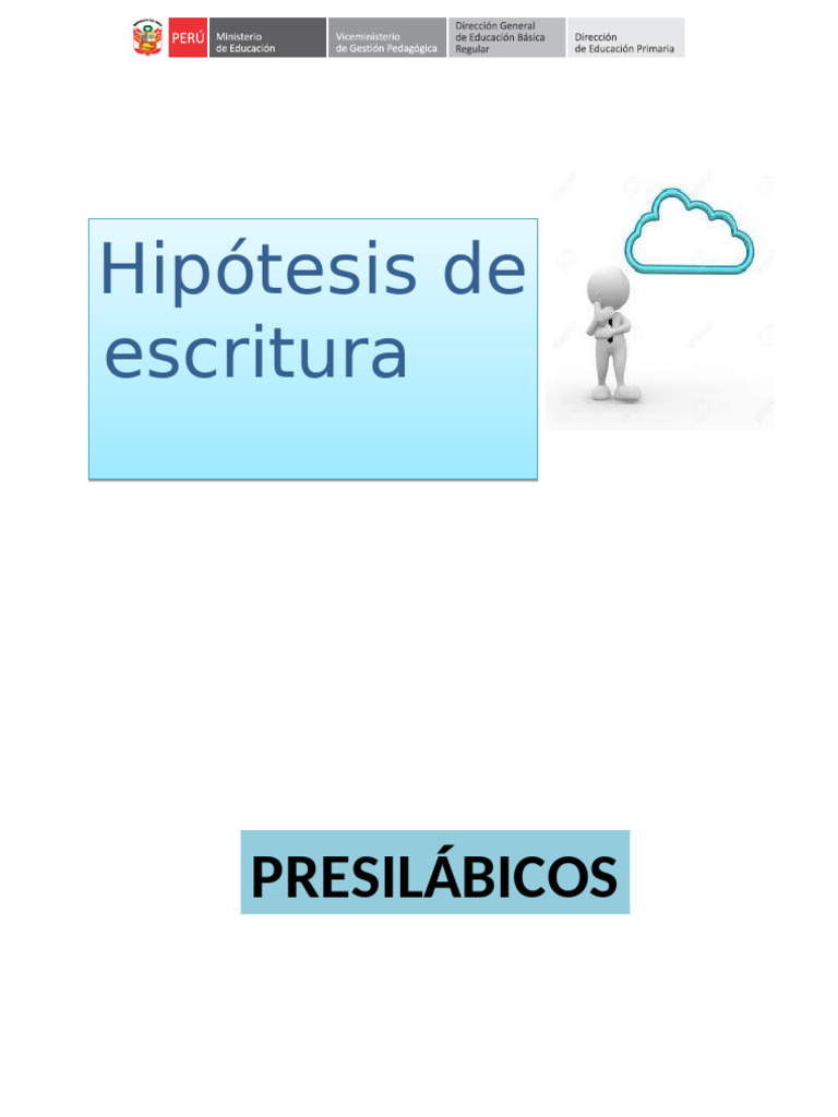 Hipotesis de Escritura | PDF | Sílaba | Palabra