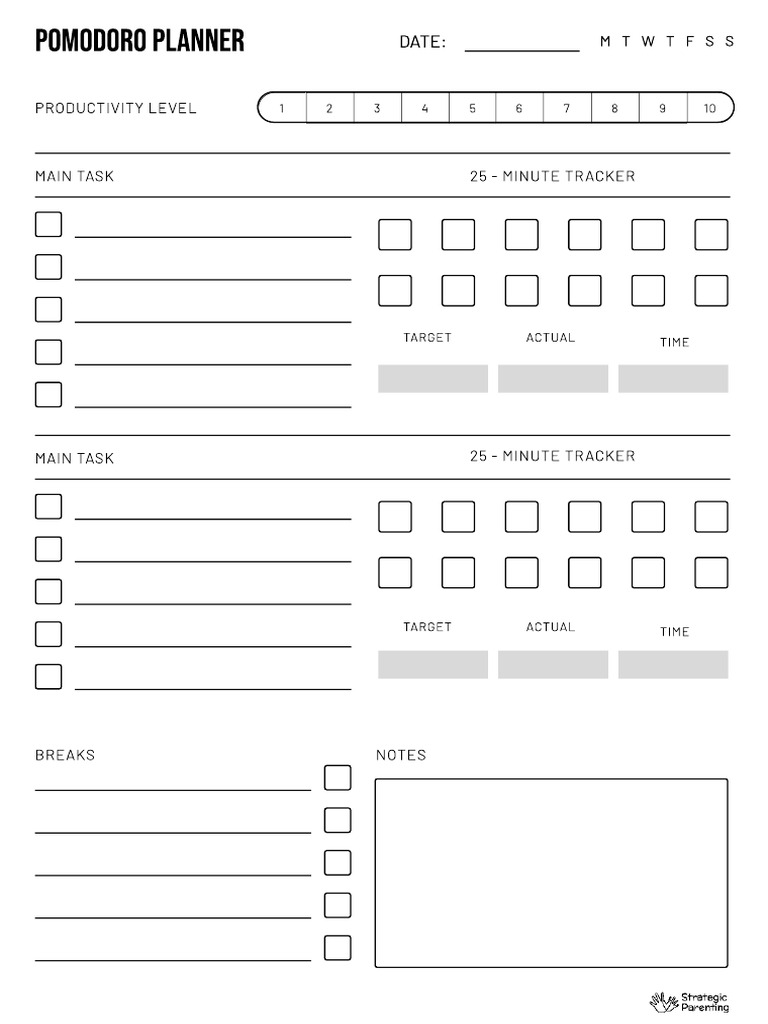 Pomodoro Planner 1 | PDF