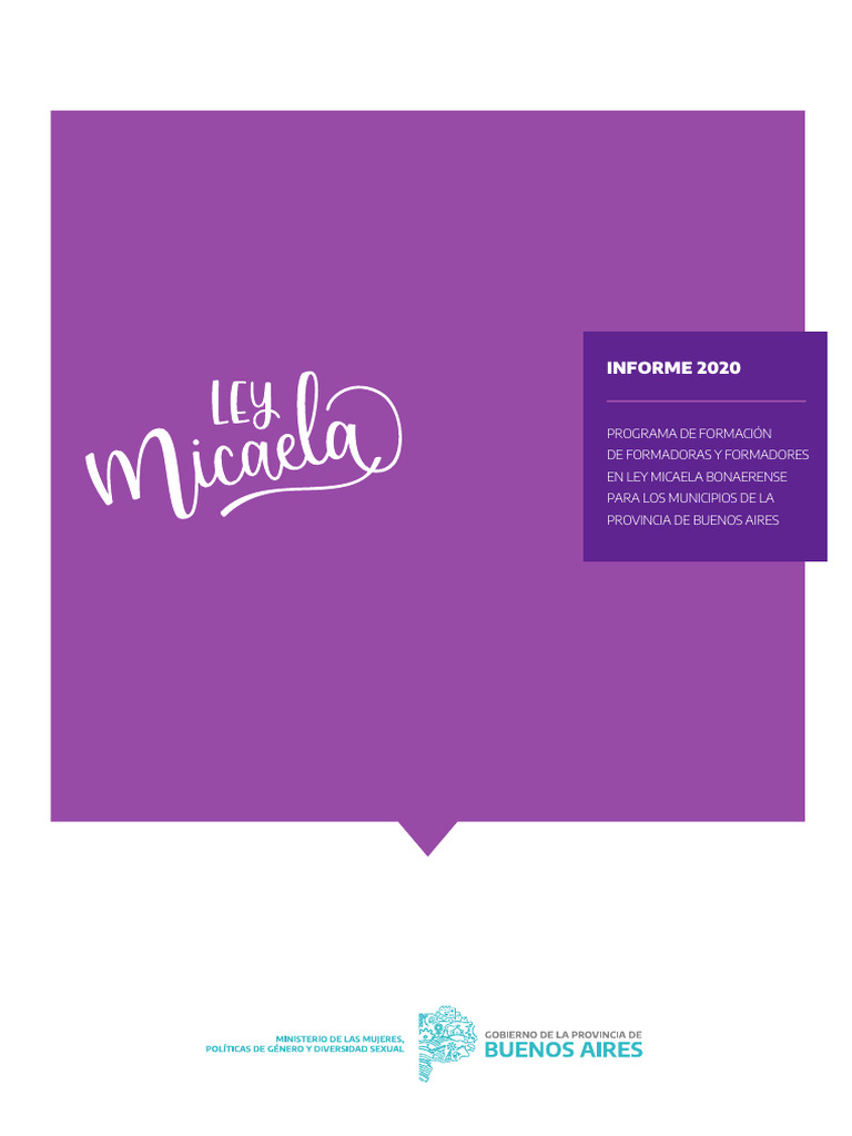 Ley Micaela - Municipios - Informe 2020 | PDF | Género | Estudios de género