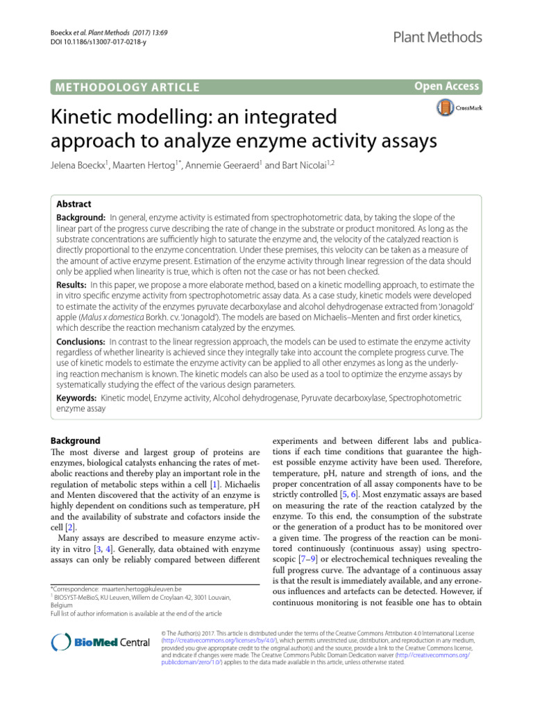 Enzyme Research Paper | PDF | Enzyme Assay | Enzyme Kinetics
