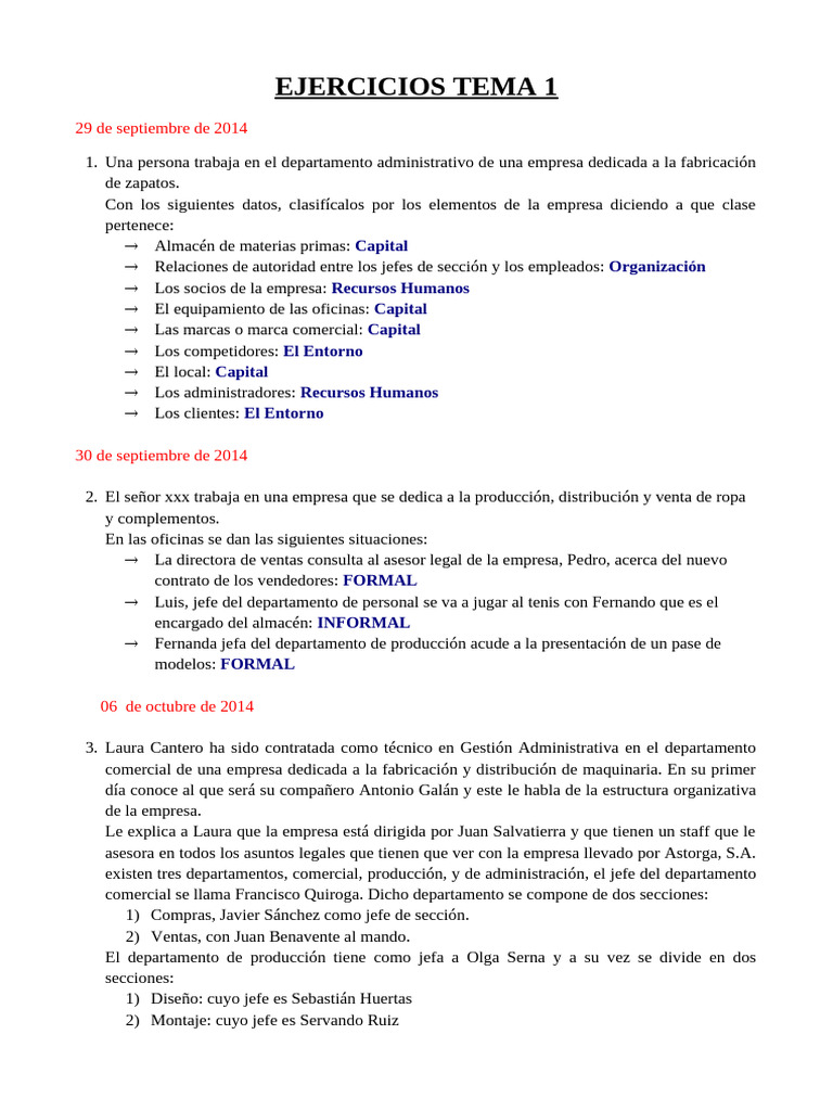 Ceac Ejercicios Tema 1 | PDF | Business | Comunicación