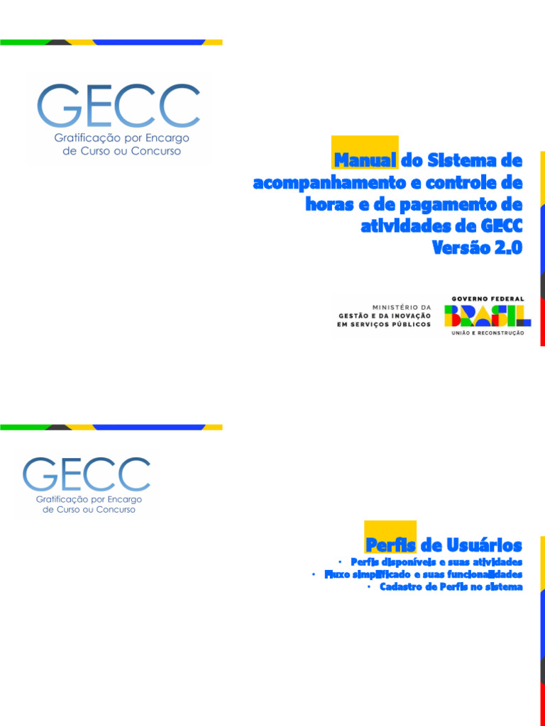Manual Gecc - Atualizado | PDF