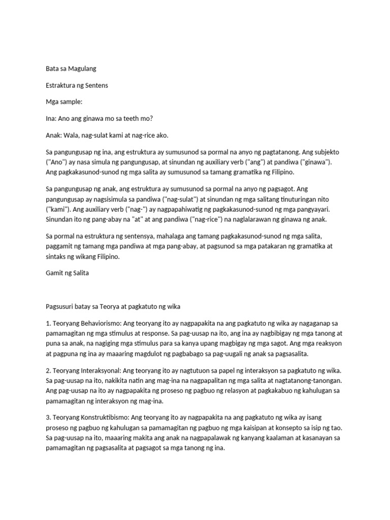 Bata Sa Magulan-WPS Office | PDF