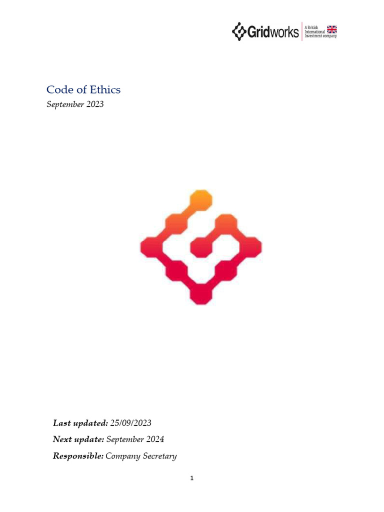 GW Code of Ethics | PDF | Discrimination | Bribery