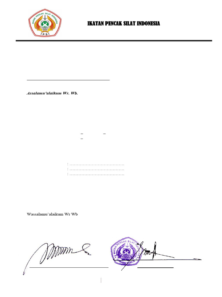 Permohonan Izin POPDA Kudus 2023 | PDF